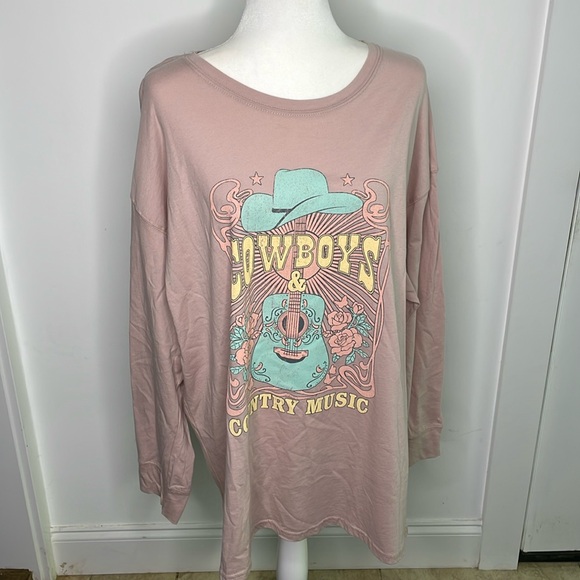 Zutter USA | Tops | Zutter Usanwtlong Sleeve Cowboys And Country Music ...